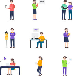 Programmer Avatar Vector Images (over 1,000)