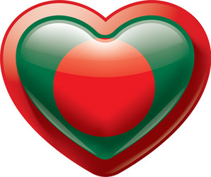 Bangladesh flag on a white Royalty Free Vector Image