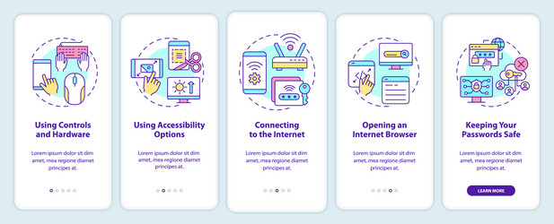 Basic ui icons kit Royalty Free Vector Image - VectorStock