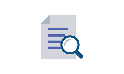 Analysis icon result report document financial Vector Image