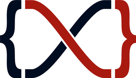 Infinity design icon logo Royalty Free Vector Image