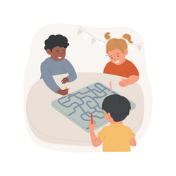 Corn maze isolated cartoon Royalty Free Vector Image