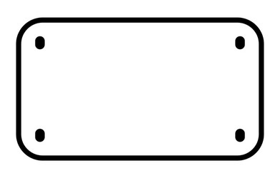 License Plate Template Vector Images (over 200)