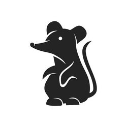 Rat logo template isolated brand identity icon Vector Image