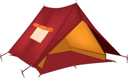 Red tent Royalty Free Vector Image - VectorStock