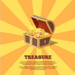Treasure chest Royalty Free Vector Image - VectorStock