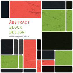 Abstract block template design Royalty Free Vector Image