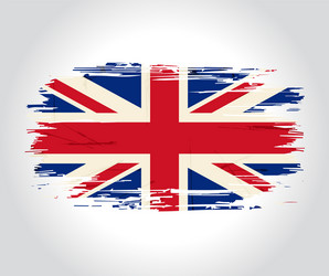 British flag wavy abstract background Royalty Free Vector