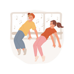 Perform skits isolated cartoon Royalty Free Vector Image