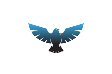 Blue eagle Royalty Free Vector Image - VectorStock