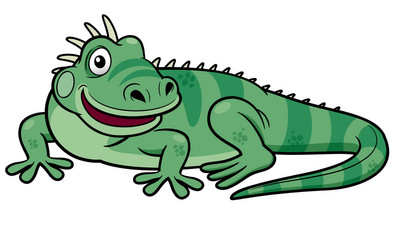 Iguana animal cartoon Royalty Free Vector Image