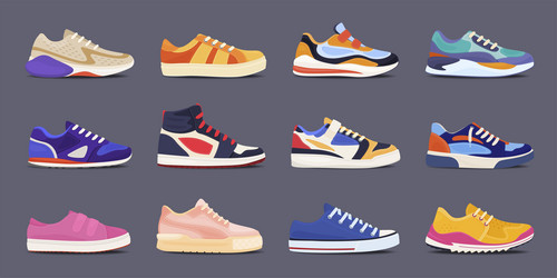 Cartoon Sneakers Vector Images (over 8,600)