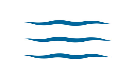 Blue wave icon Royalty Free Vector Image - VectorStock