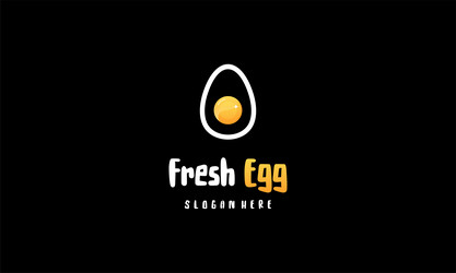 Fresh egg logo template designs yummy egg logo Vector Image