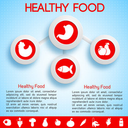 Nutrition concept design Royalty Free Vector Image