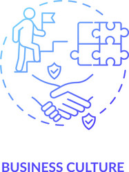 Business culture concept icon Royalty Free Vector Image