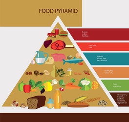 Flexitarian diet pyramid editable Royalty Free Vector Image