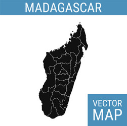Map of madagascar Royalty Free Vector Image - VectorStock