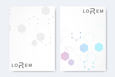 Minimal brochure templates magazine leaflet Vector Image