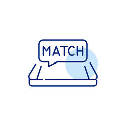 Dating app map notification on isometric Vector Image