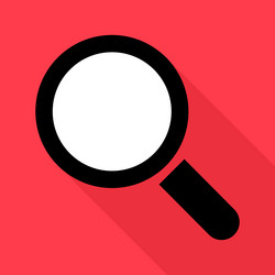 Magnifying glass icon zoom find focus symbol Vector Image