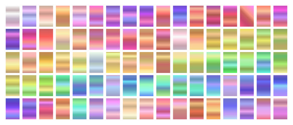 Purple color shades swatches palette with names Vector Image