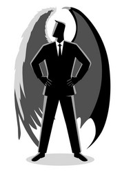 Angel Devil Silhouette Vector Images (over 1,000)