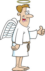 Male Angel Cartoon Vector Images (over 1,100)