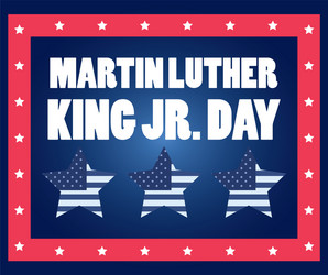 Martin luther king jr day poster Royalty Free Vector Image
