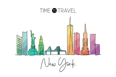 New York Skyline Line Drawing Vector Images (over 180)