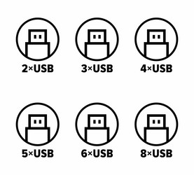 Usb 30 information sign Royalty Free Vector Image