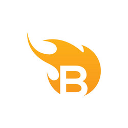 B Fire Flame Letter Lettering Logo Vector Images (over 200)