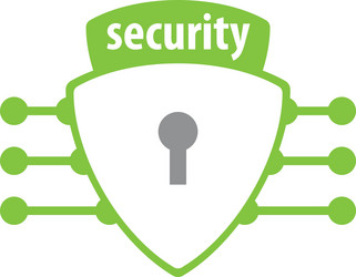 Logo security Royalty Free Vector Image - VectorStock