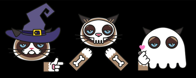 Cute ghosts cartoon halloween funny baby spooks Vector Image