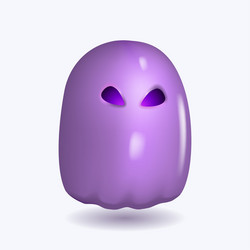 Little purple ghost Royalty Free Vector Image - VectorStock
