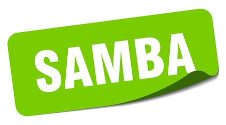 Samba sticker samba label Royalty Free Vector Image