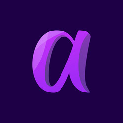 Abstract letter a alpha logo design template Vector Image