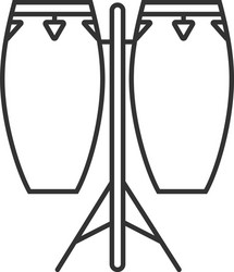 Hand drawn doodle african national hut ndebele Vector Image