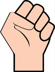 Hand tight with all fingers design Royalty Free Vector Image