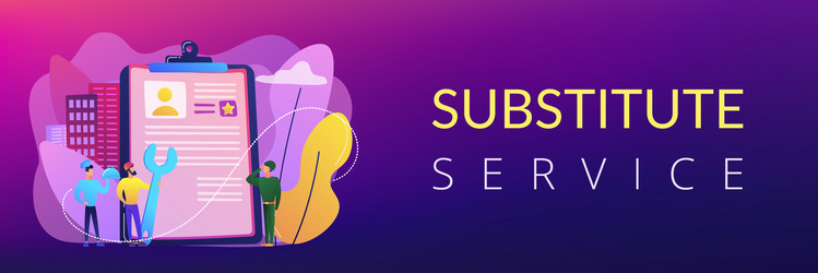 Alternative civilian service concept banner header