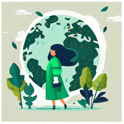 Isolation of earth planet face Royalty Free Vector Image