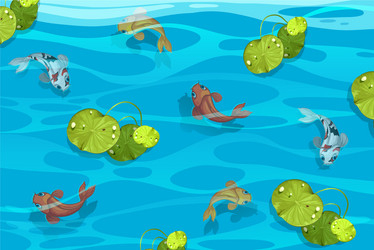 Many fish in the pool Royalty Free Vector Image