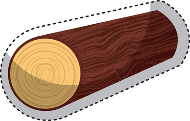 Wooden log cut Royalty Free Vector Image - VectorStock