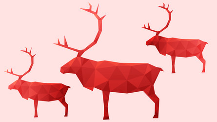 Abstract reindeer Royalty Free Vector Image - VectorStock