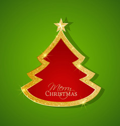 Simple christmas tree Royalty Free Vector Image
