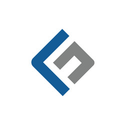 Letter cf design logo Royalty Free Vector Image