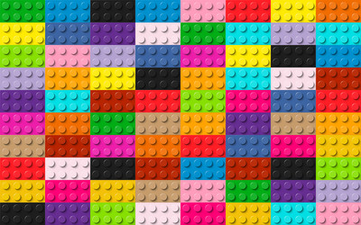 Many toys blocks in different colours colorful Vector Image