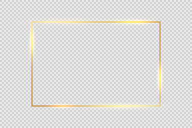 Simple gold frame cartoon flat set Royalty Free Vector Image