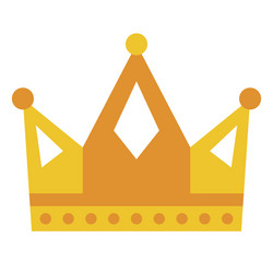 Three point crown thin icon Royalty Free Vector Image