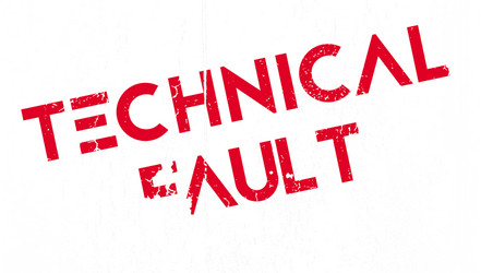 Technical fault rubber stamp Royalty Free Vector Image